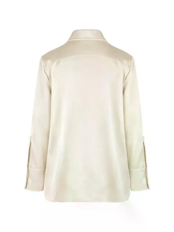 JIL SANDER Draped Blouse - Neutrals
