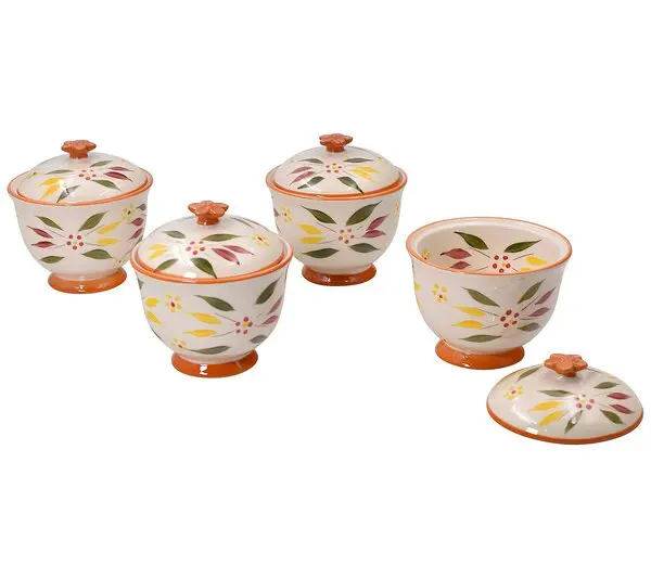 TEMP-TATIONS Seasonal Set Of 4 Soup Bowls - One-color
