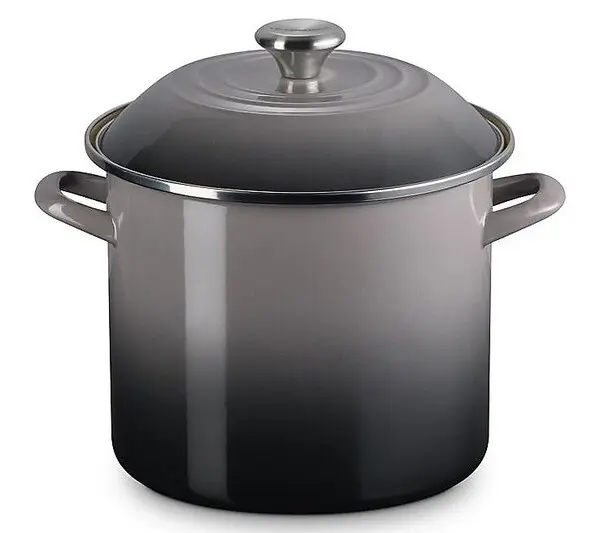 LE CREUSET 10 Qt. Stockpot With Stainless Steel Knob - Silver