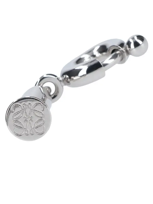 Loewe Anagram Keychain Charm - Silver