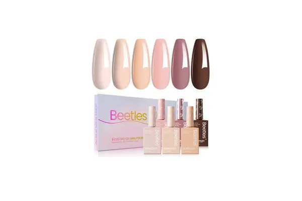 BEETLES Neutral Gel Nail Polish Set 6 Colors