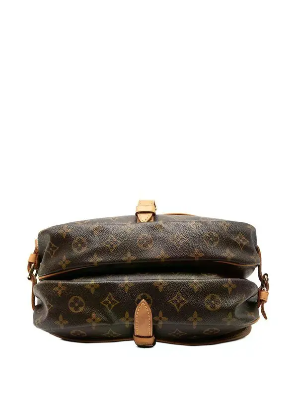 LOUIS VUITTON 2004 Monogram Saumur 30 Crossbody Bag - Brown