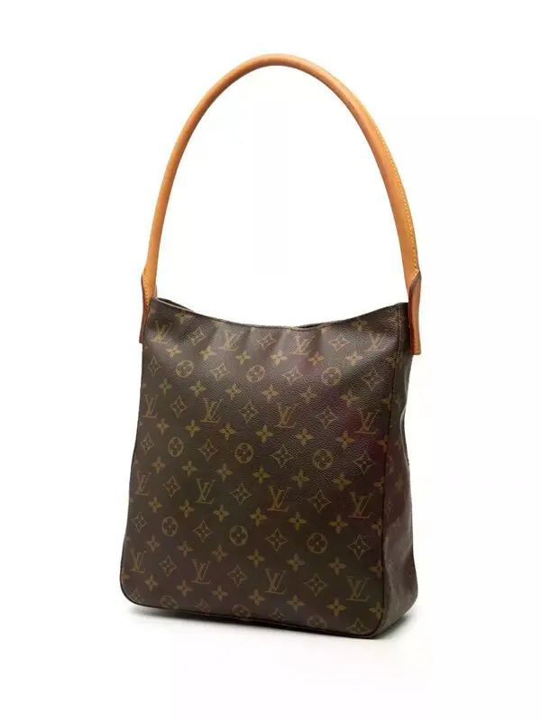 LOUIS VUITTON 2000 Monogram Looping Gm Shoulder Bag - Brown