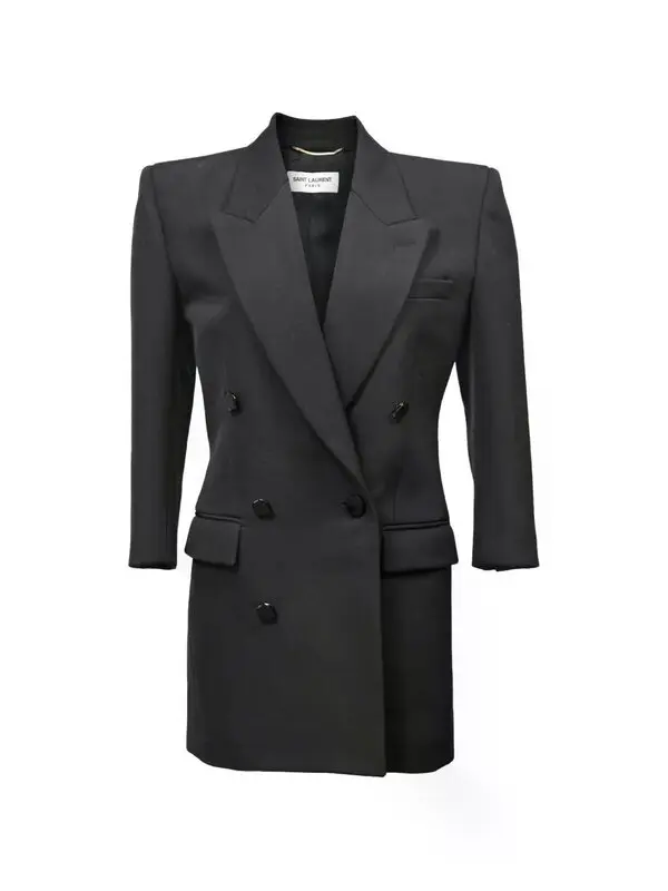 Saint Laurent Double-breasted Wool Coat