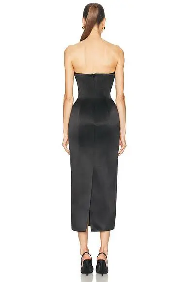 NICHOLAS Kasia Strapless Layered Bustier Dress
