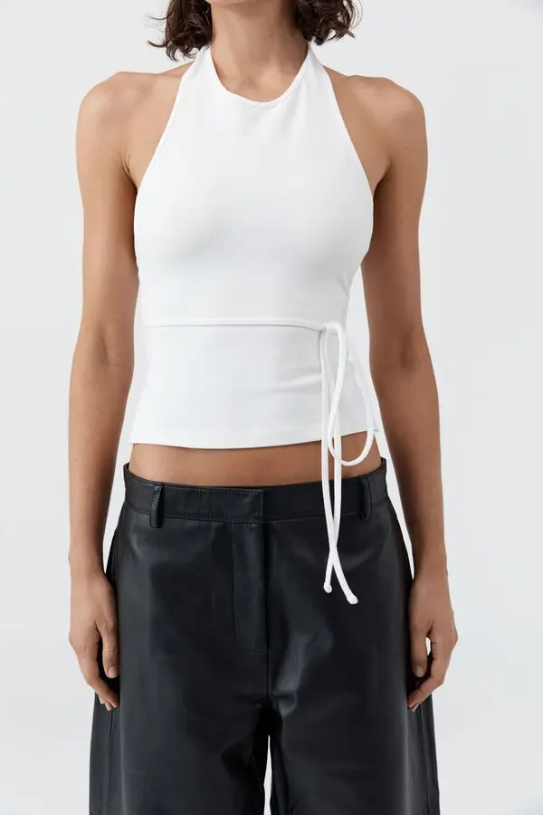ST AGNI St. Agni Soft Jersey Halter Top