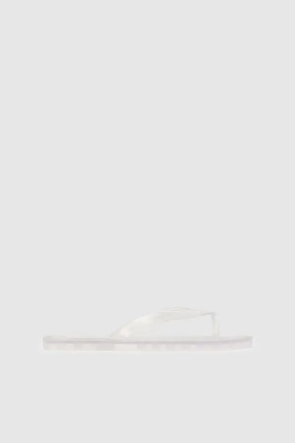 ST. AGNI Jelly Flip Flops - White