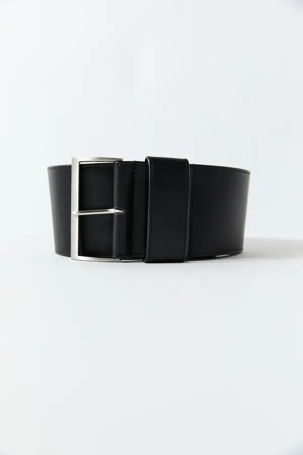 ST AGNI Wide Classic Belt - Black