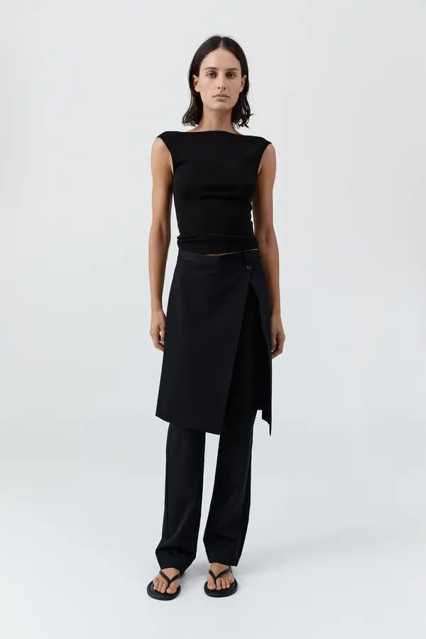 ST AGNI Wool Hybrid Skirt Pants