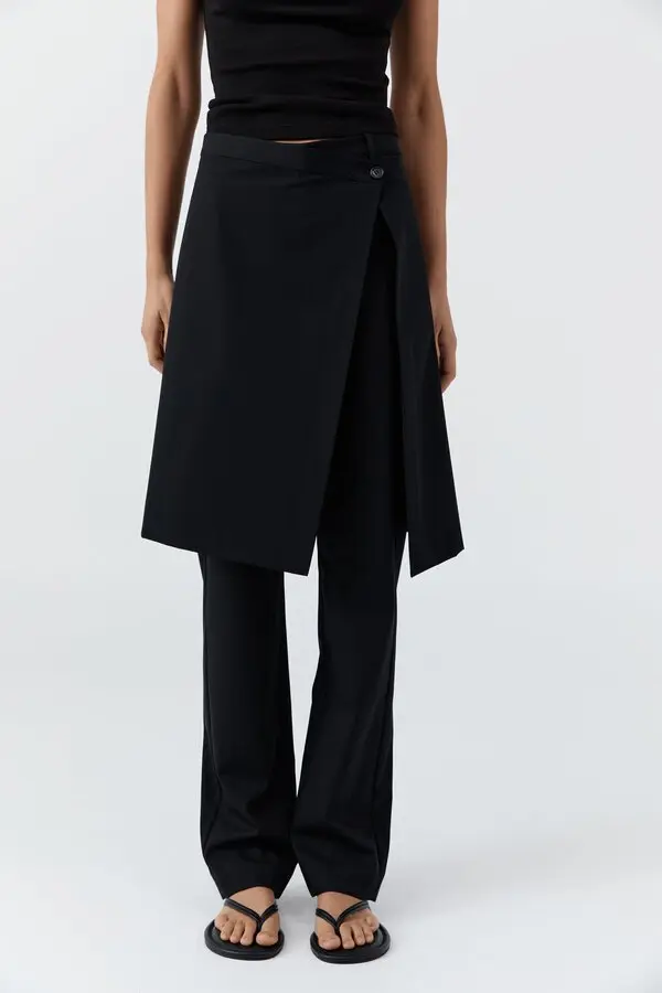 ST AGNI Wool Hybrid Skirt Pants