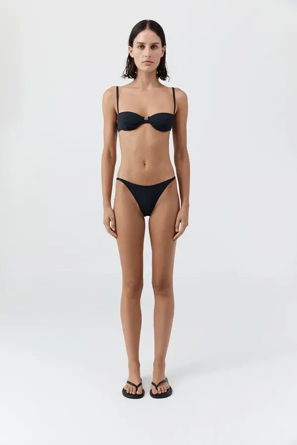 ST AGNI Balconette Bikini Top - Black