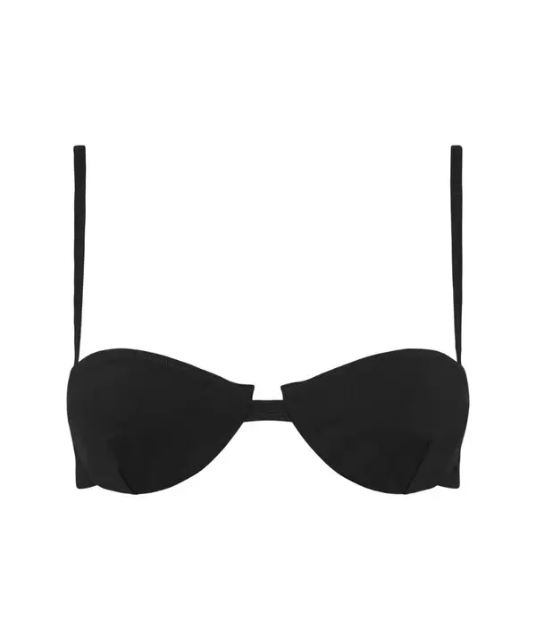 ST. AGNI Balconette Bikini Top - Black