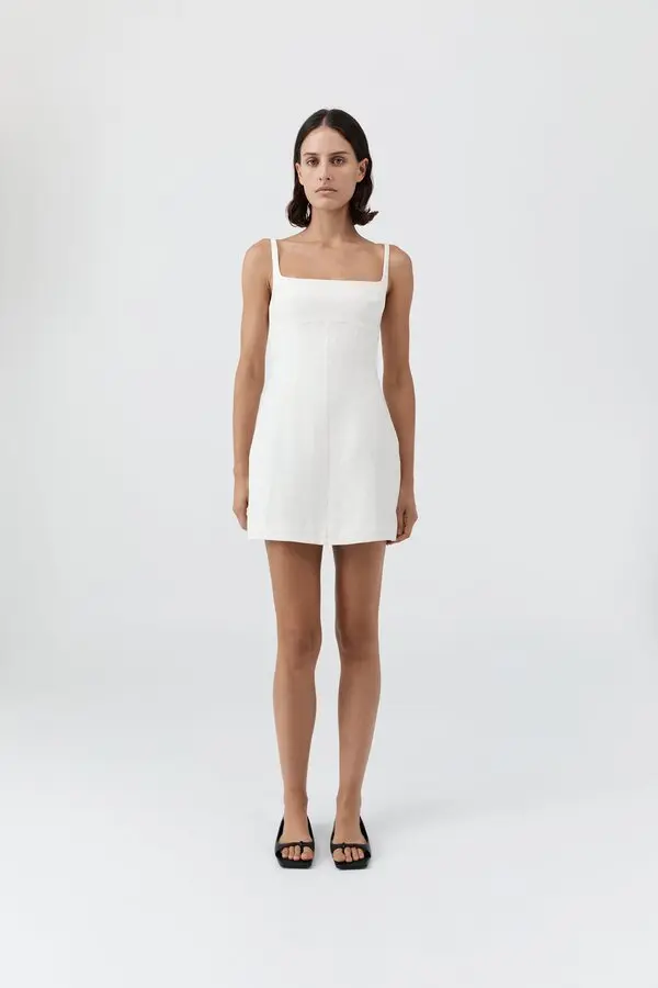 ST AGNI Tailored Square Neck Mini Dress