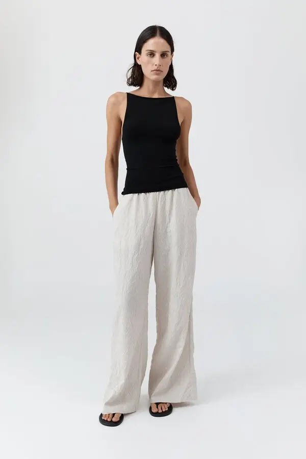 ST AGNI Relaxed Crushed Pant