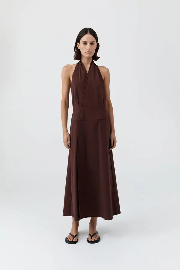 ST AGNI Halter Wrap Dress