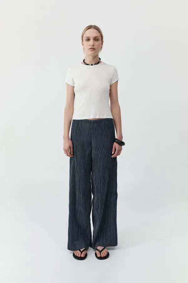 ST AGNI Mini Pleat Pants