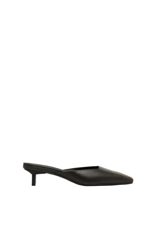 ST. AGNI Brushed Miro Heel - Black