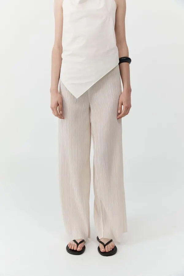 ST AGNI Mini Pleat Trousers