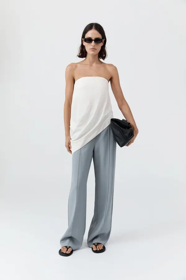 ST AGNI Cloud Asymm Drape Top