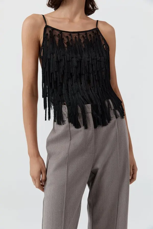 ST AGNI Tassel Tie Top