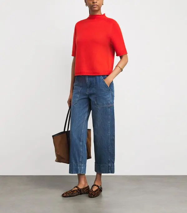 ME+EM Cropped Straight Leg Jeans
