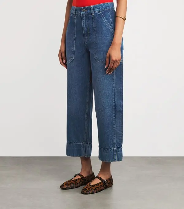 ME+EM Cropped Straight Leg Jeans