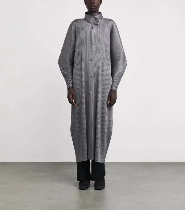 Issey Miyake Skyline A-line Coat - Grey