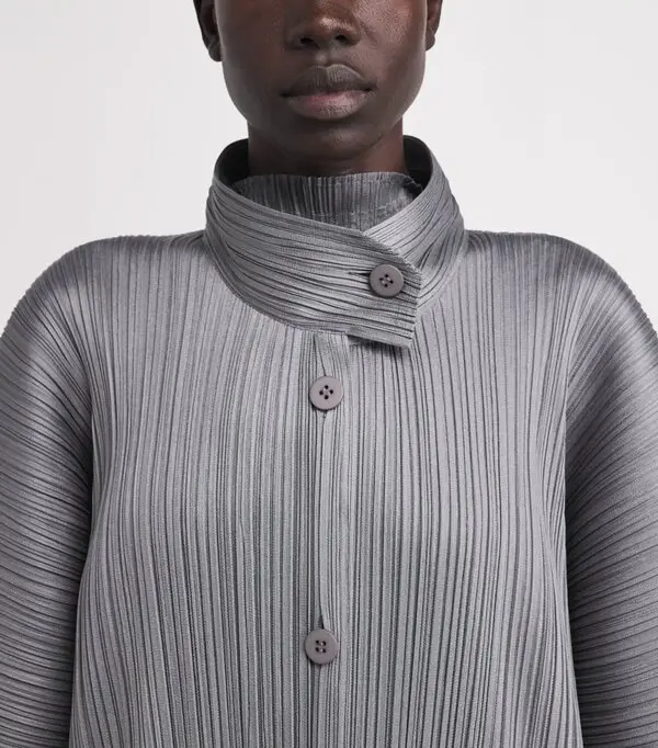 Issey Miyake Skyline A-line Coat - Grey