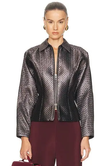 THE SEI Double Zip Fitted Jacket - Multi