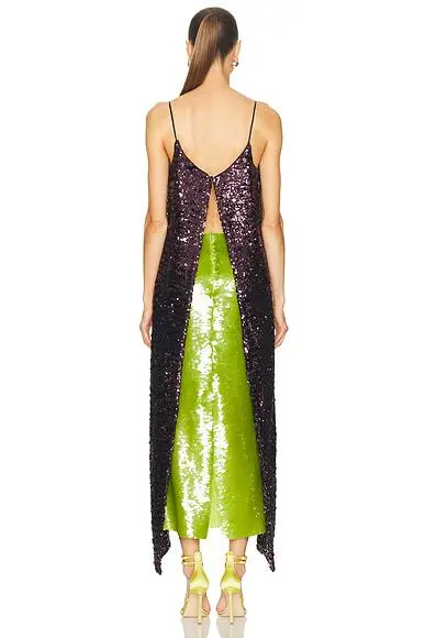 Rabanne Sequined High-low Tank Top