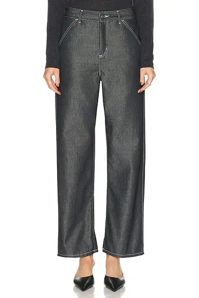 Carhartt Work In Progress Straight Leg Pants With Contrast Stitching