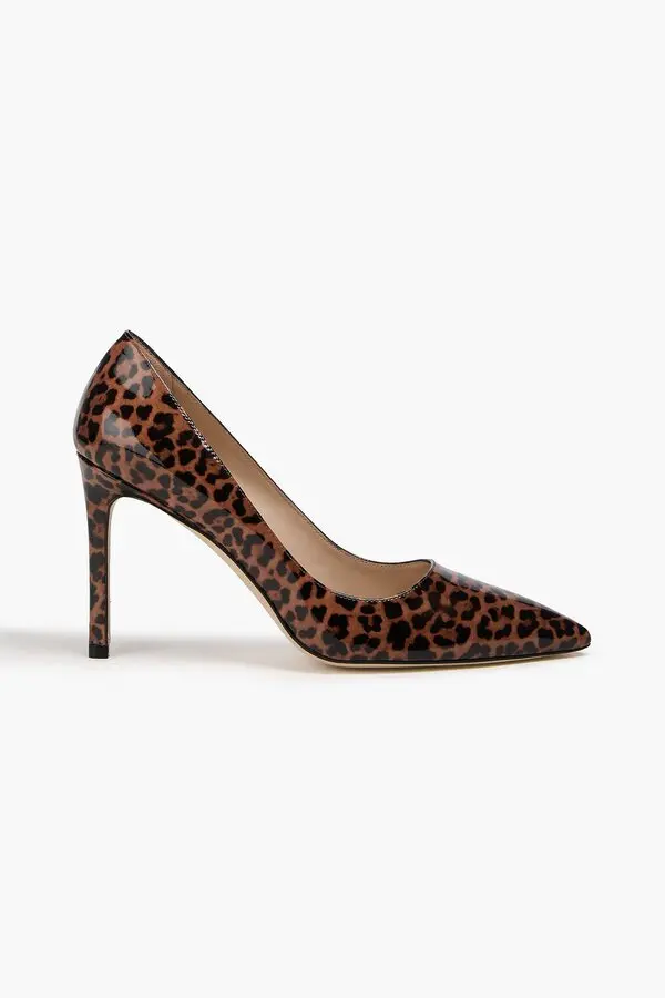 STUART WEITZMAN Leigh 95 Leopard-print Pumps