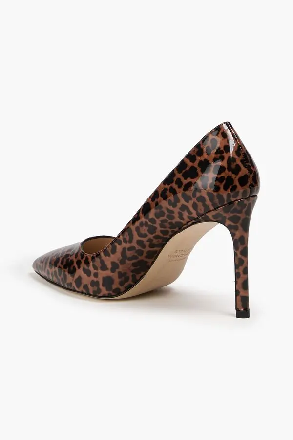 STUART WEITZMAN Leigh 95 Leopard-print Pumps