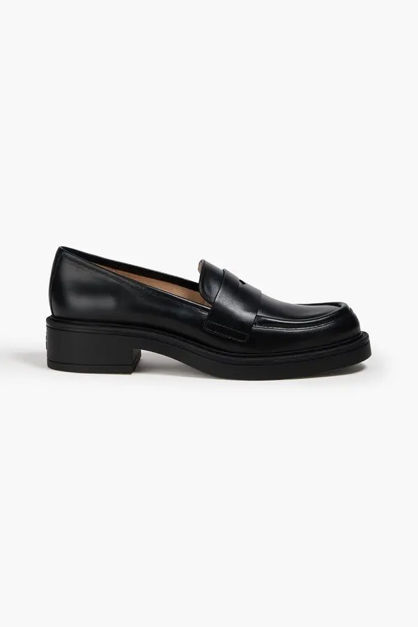 STUART WEITZMAN Louise Leather Penny Loafers