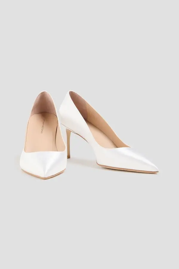 STUART WEITZMAN Leigh 75 Satin Pumps