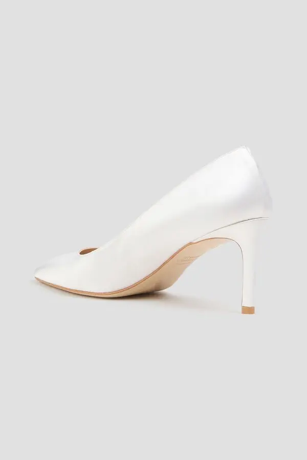 STUART WEITZMAN Leigh 75 Satin Pumps