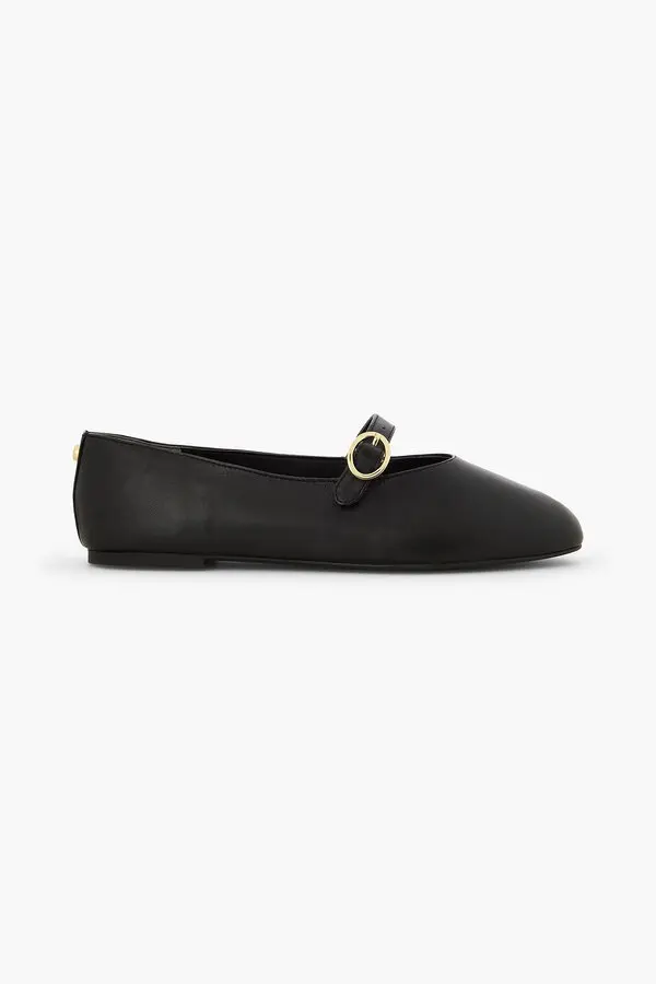 STUART WEITZMAN Kyra Leather Mary Jane Flats
