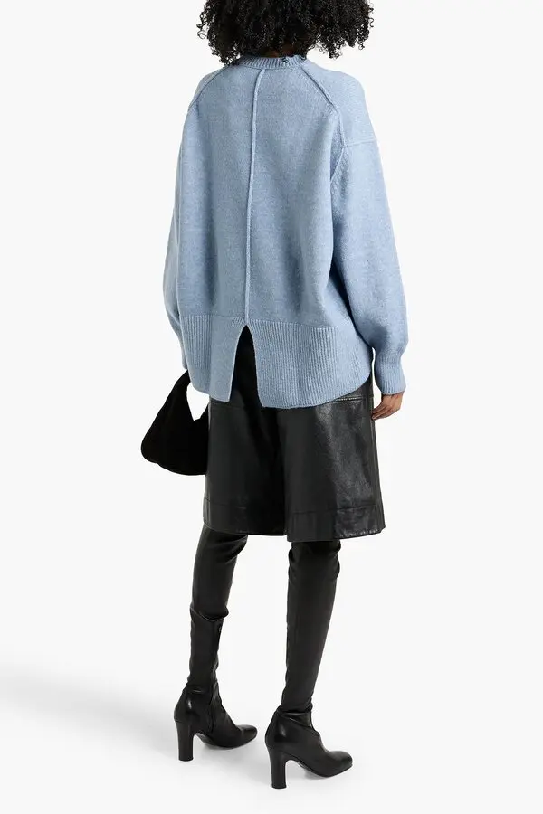 Proenza Schouler Kellen Knitted Sweater - Light Blue