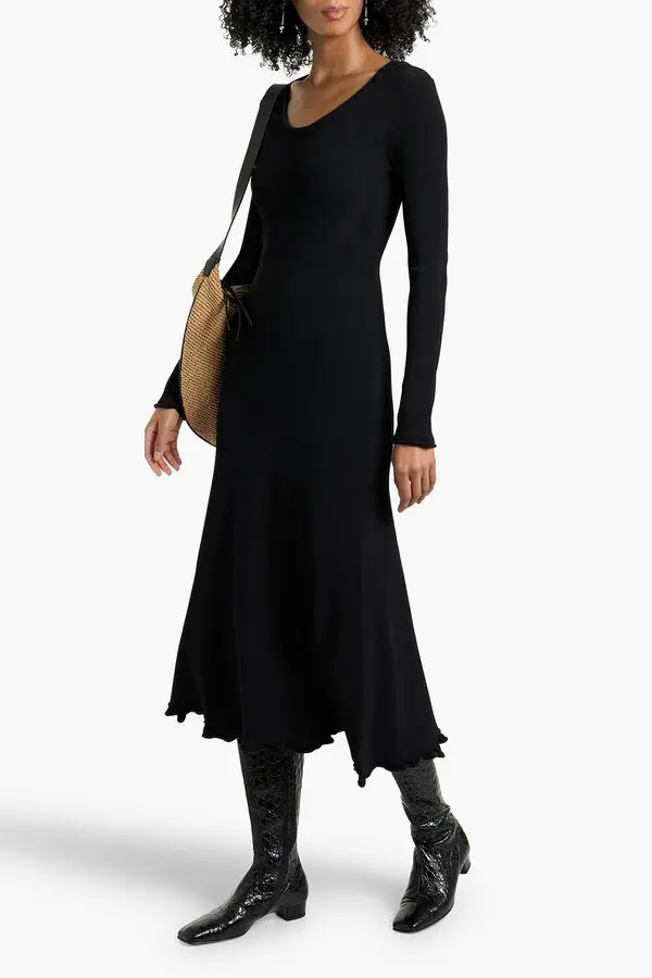 Proenza Schouler Elie Ribbed-knit Midi Dress