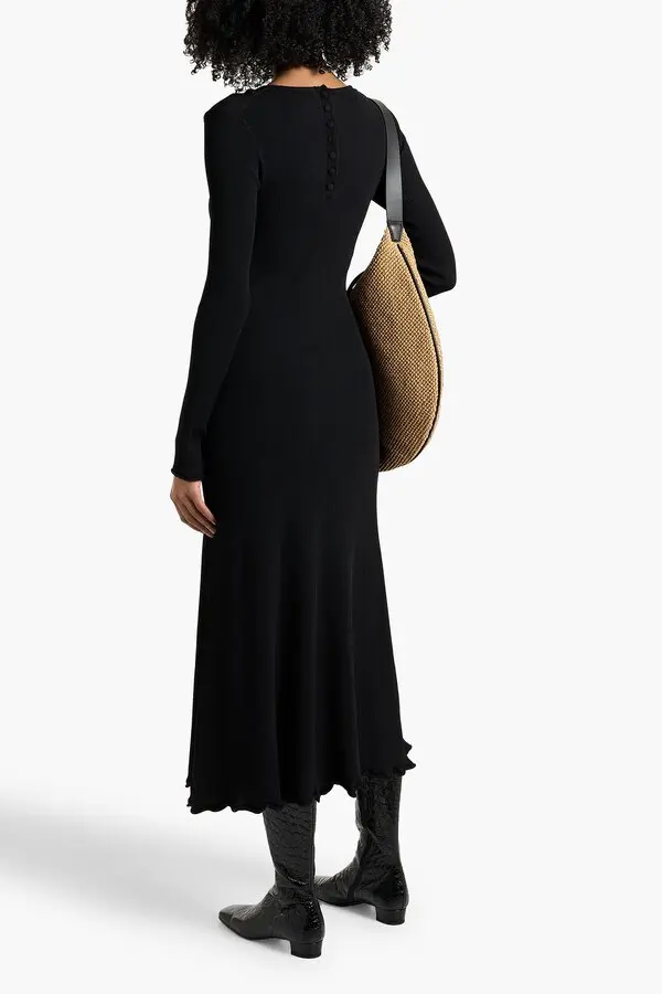 Proenza Schouler Elie Ribbed-knit Midi Dress