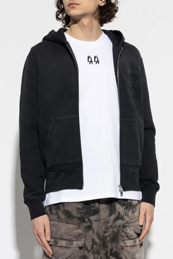 Amiri Logo Zip-up Sweatshirt