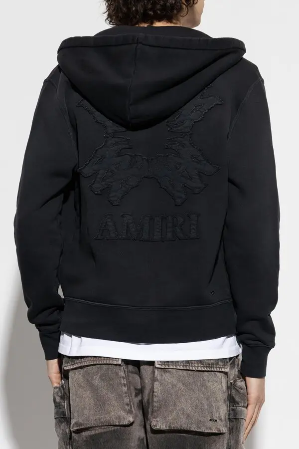 Amiri Logo Zip-up Sweatshirt