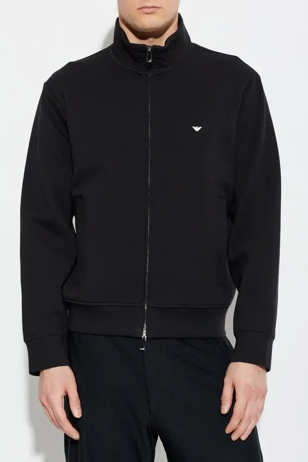 Emporio Armani Stand-up Collar Zip-up Sweatshirt