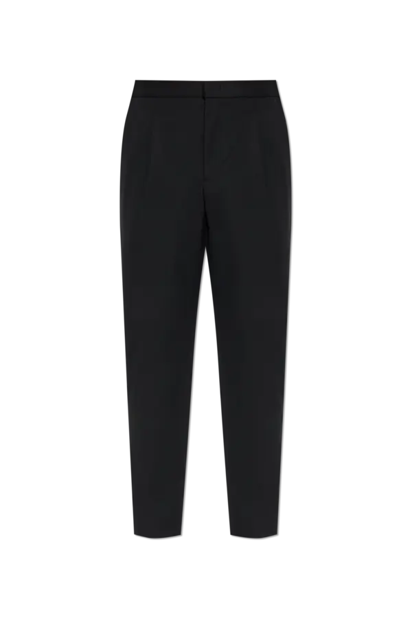 Emporio Armani Pleated Trousers - Black