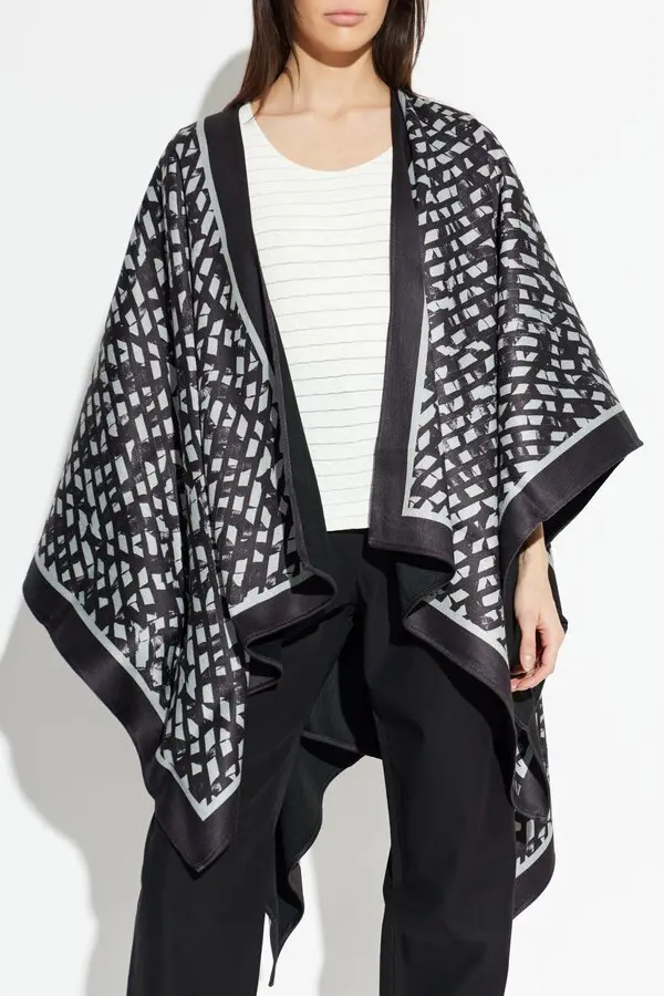 Emporio Armani Patterned Poncho