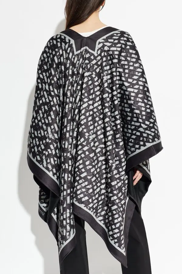 Emporio Armani Patterned Poncho