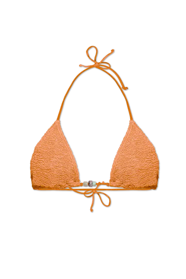 Bond Eye Beaded Bikini Top - Orange