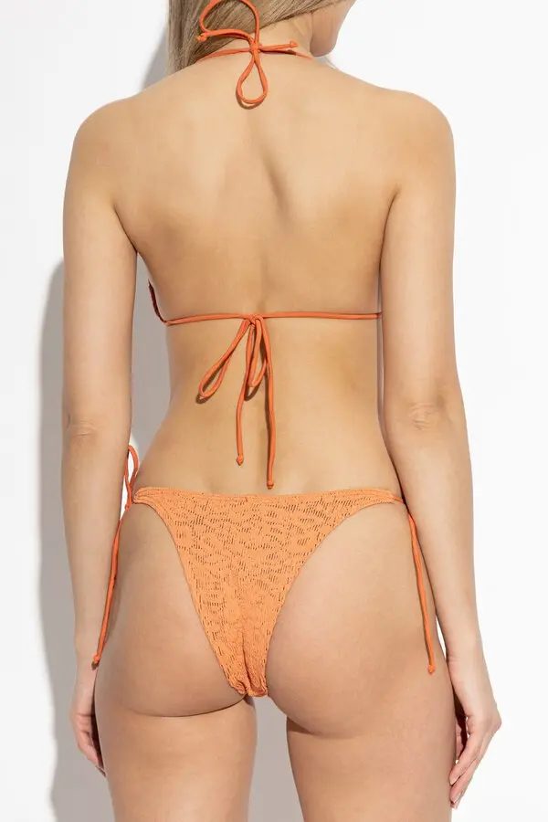 Bond Eye Beaded Bikini Bottom - Orange