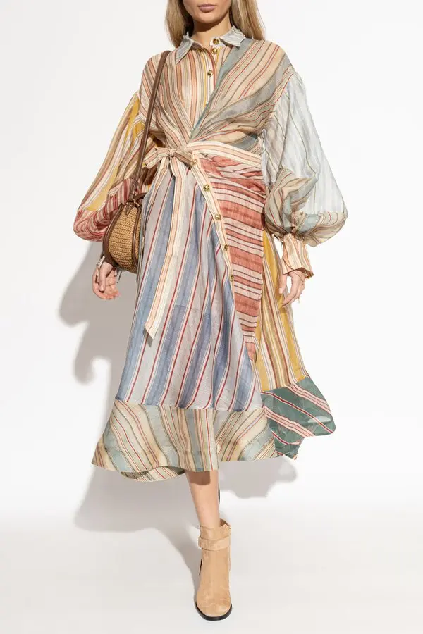 Zimmermann Striped Linen Shirt Dress