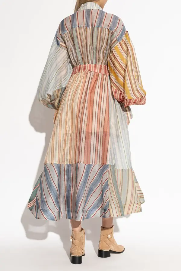Zimmermann Striped Linen Shirt Dress